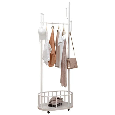 Wheeled Floor Clothes Rack with Cactus Hanger – bibtic