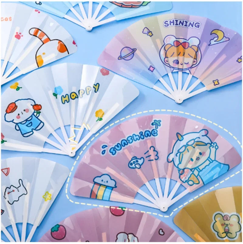 Cute Cartoon Hand Crank Fan – bibticx