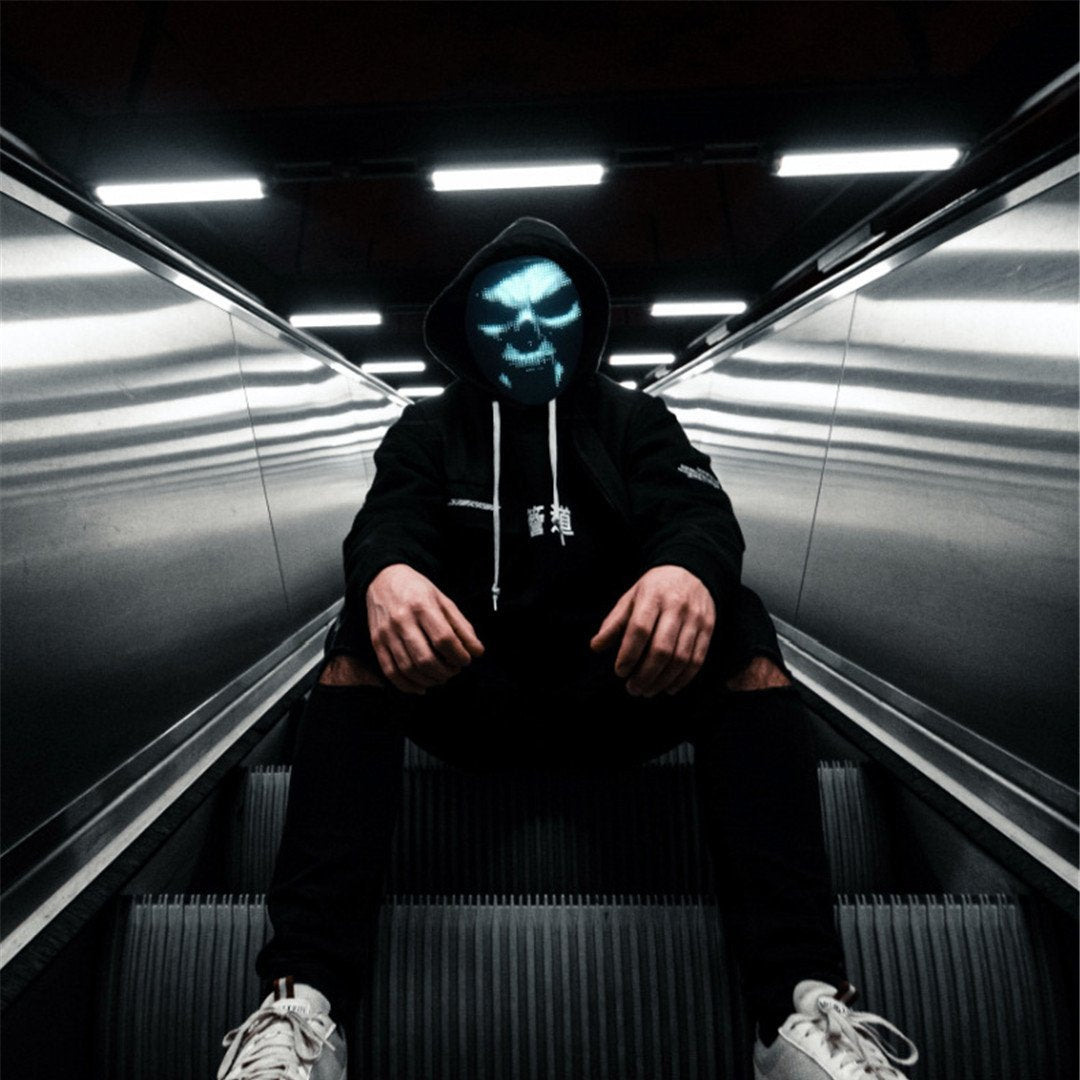 Full Face LED Shining Mask - Customize Your Special Mask – Bibtic