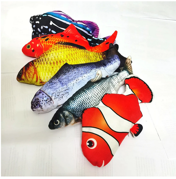 Electric Interactive Floppy Fish Toy For Pets – bibtic