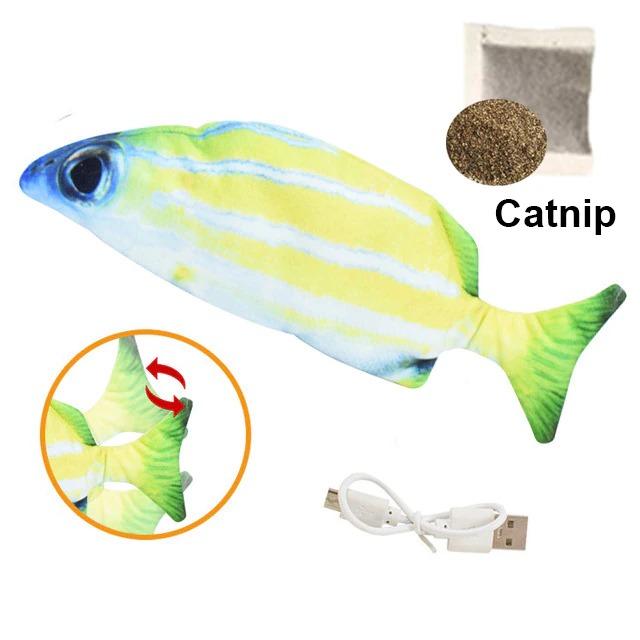 Electric Interactive Floppy Fish Toy For Pets – Bibtic
