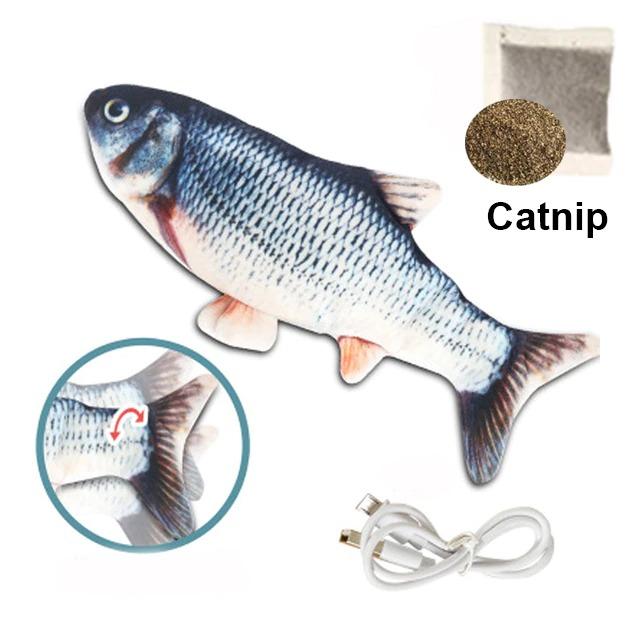 Electric Interactive Floppy Fish Toy For Pets – bibtic