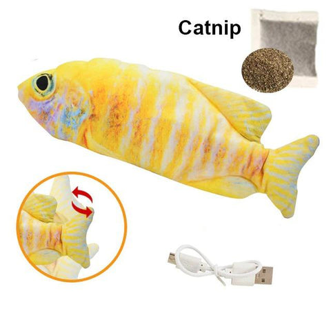 Electric Interactive Floppy Fish Toy For Pets – Bibtic