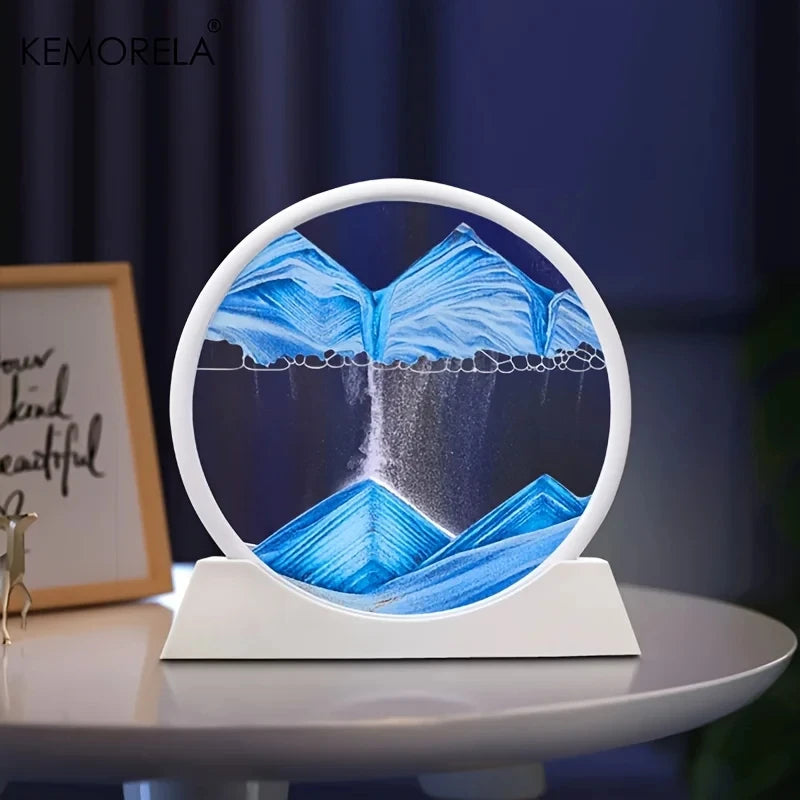 3D Moving Sand Picture - Ocean Sandscape Hourglass – bibtic